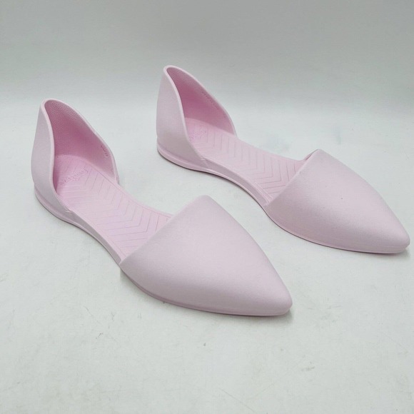 Native | Shoes | Native Womens 1 Dorsay Flats Rubber Pink Slip On ...